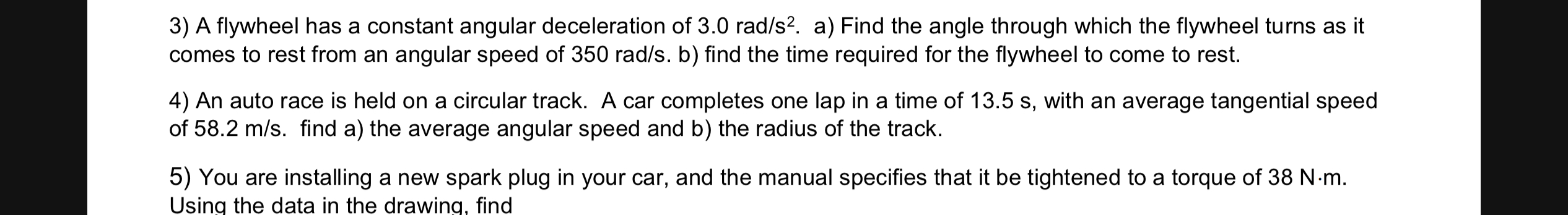 Solved A flywheel has a constant angular deceleration of | Chegg.com
