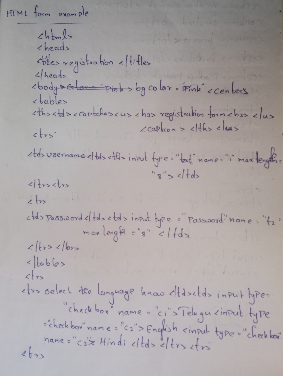 Solved HTML form example >