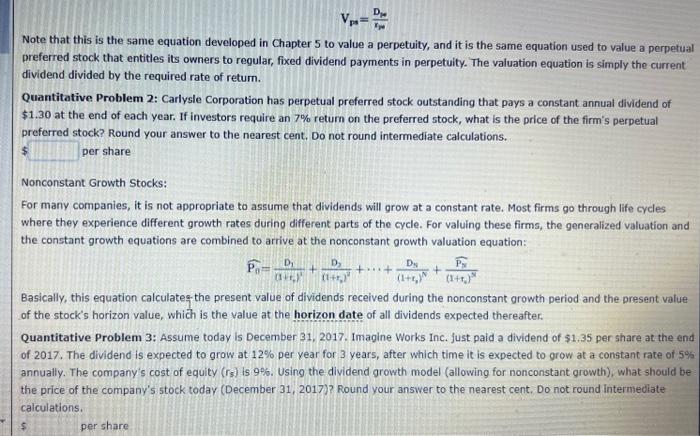 Solved Vps=rpwDp Note that this is the same equation | Chegg.com