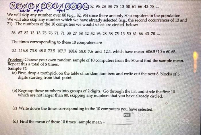 Solved Math 1600 Laboratory Assignment #7 Page 2 Random | Chegg.com