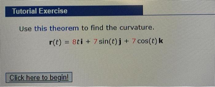 Solved Use this theorem to find the curvature. | Chegg.com
