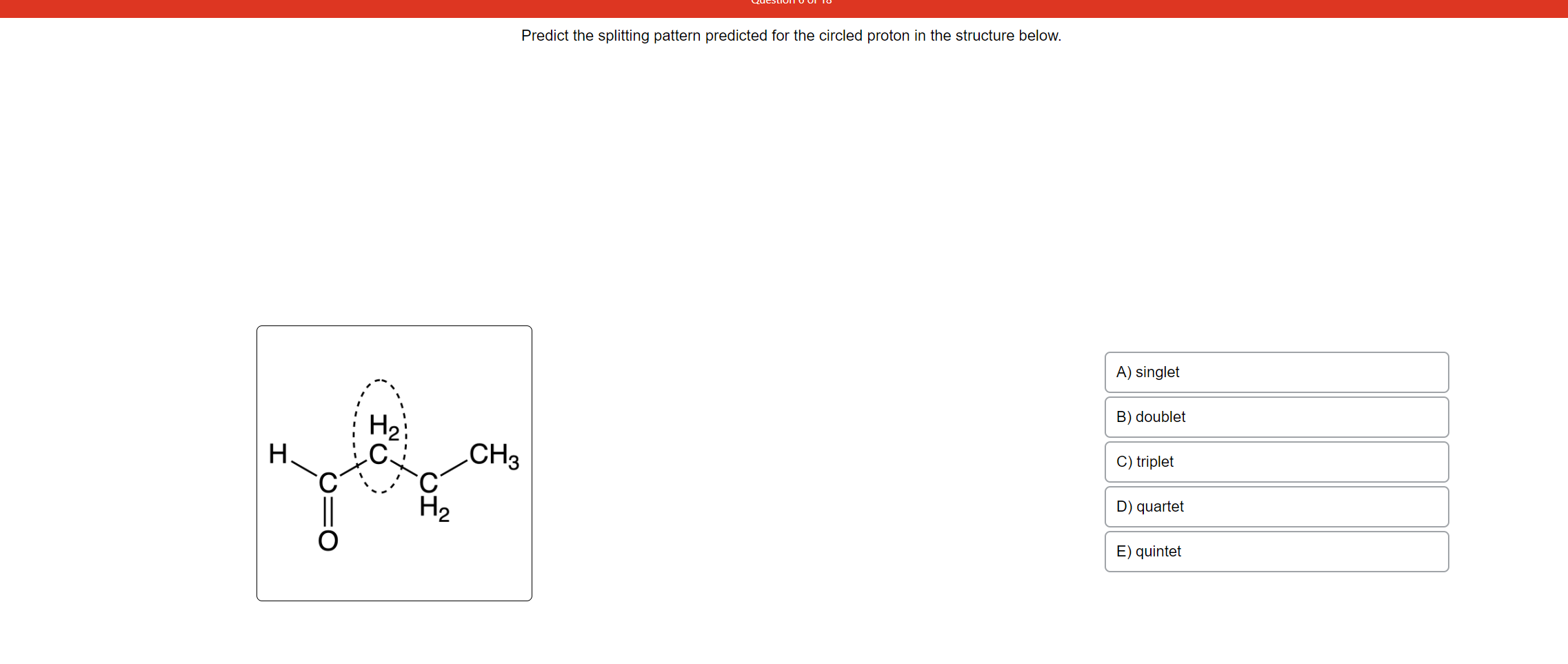 Solved Predict the splitting pattern predicted for the | Chegg.com