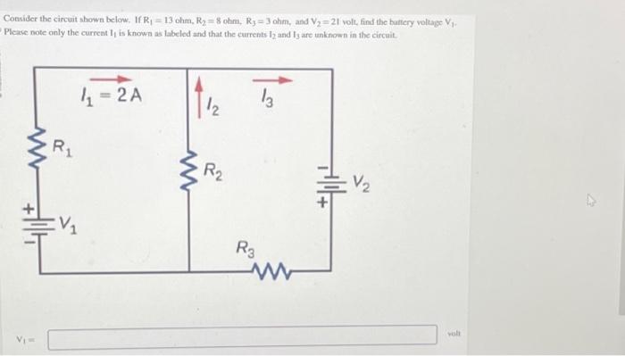 Solved Consider the circuit shown below. If R₁ = 13 ohm, R₂ | Chegg.com