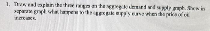 Solved 1. Draw and explain the three ranges on the aggregate | Chegg.com