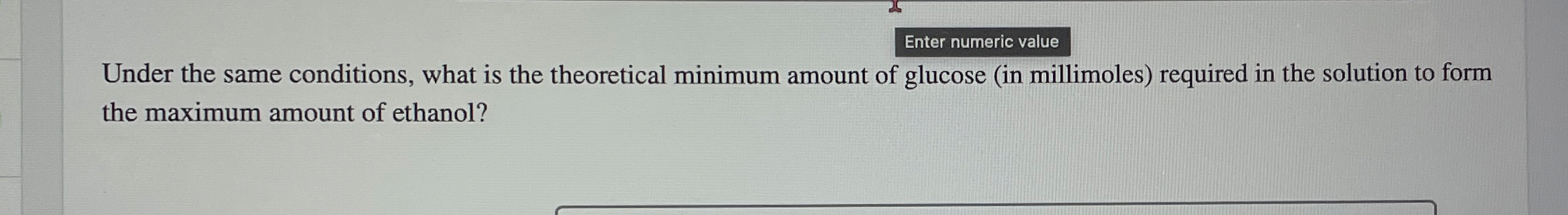 Enter numeric valueUnder the same conditions, what is | Chegg.com