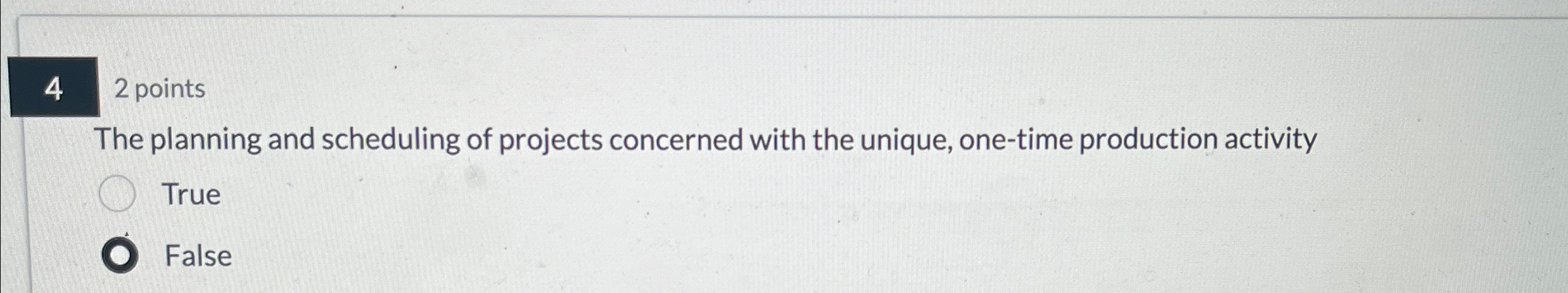 Solved 42 ﻿pointsThe planning and scheduling of projects | Chegg.com