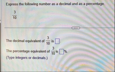 Solved Express the following number as a decimal and as a | Chegg.com