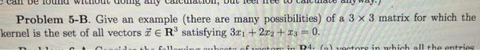 Solved Problem 5-B. Give an example (there are many | Chegg.com