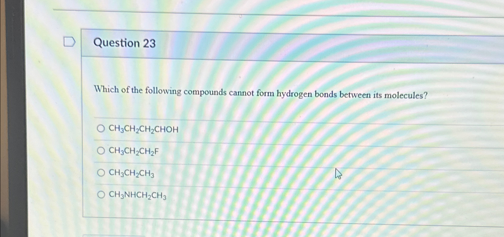 Question 23Which of the following compounds cannot | Chegg.com