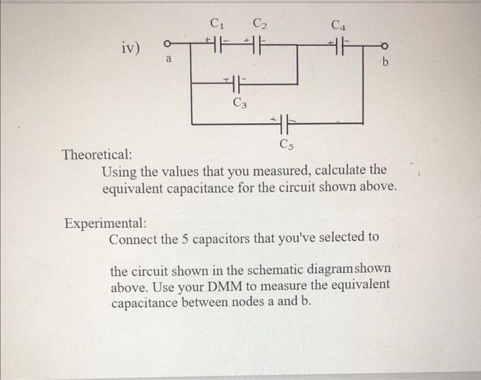 Solved Part A: Pick 5 different capacitors Theoretical: Read | Chegg.com