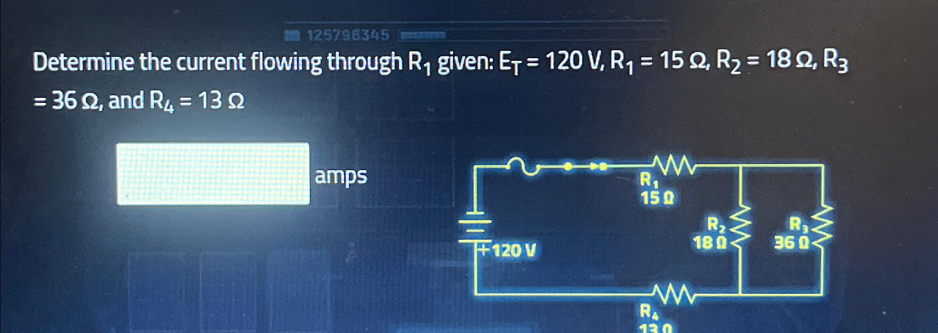 Solved Determine the current flowing through R1 ﻿given: | Chegg.com