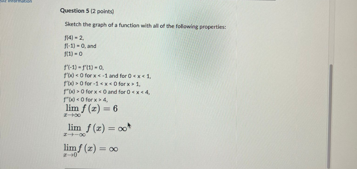 Solved i need the graph for this Question 5 (2 | Chegg.com
