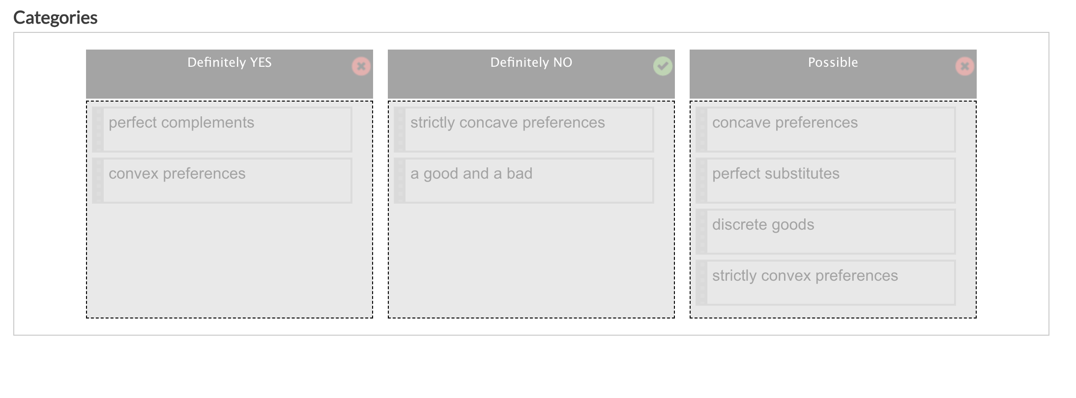 Solved Which of the following assumptions on preferences | Chegg.com