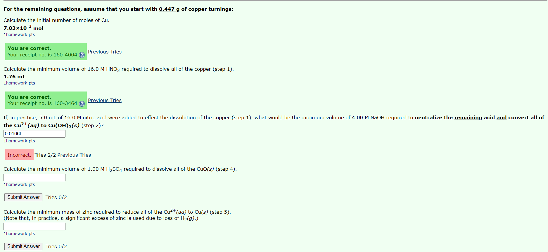 Solved For the remaining questions, assume that you start | Chegg.com