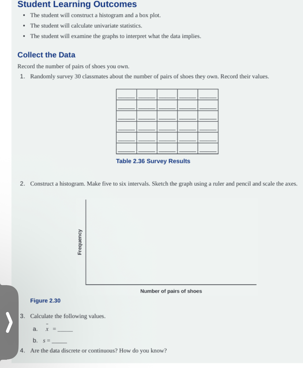 Solved Student Learning Outcomes- ﻿The student will | Chegg.com