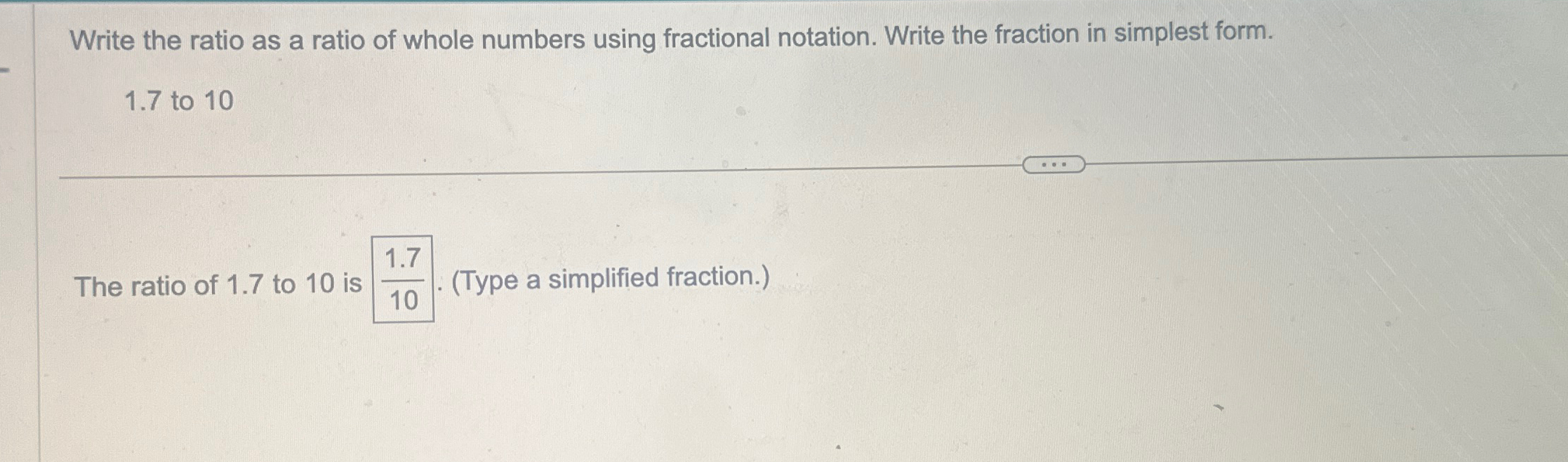 Solved Write the ratio as a ratio of whole numbers using | Chegg.com