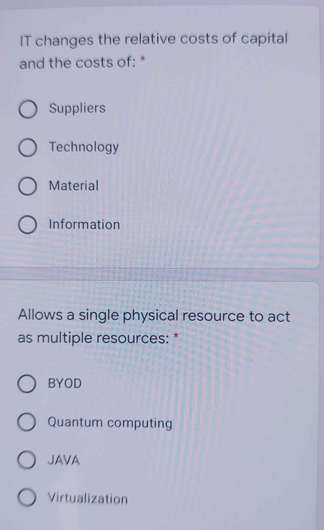 Solved IT changes the relative costs of capital and the | Chegg.com