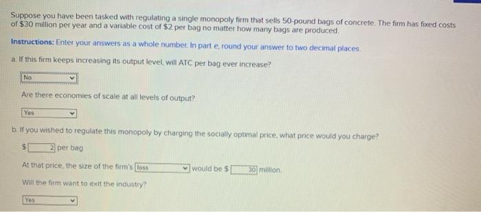 Solved Suppose you have been tasked with regulating a single | Chegg.com