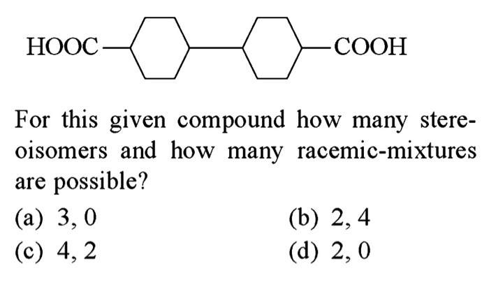 Solved HOOC -COOH For this given compound how many stere- | Chegg.com