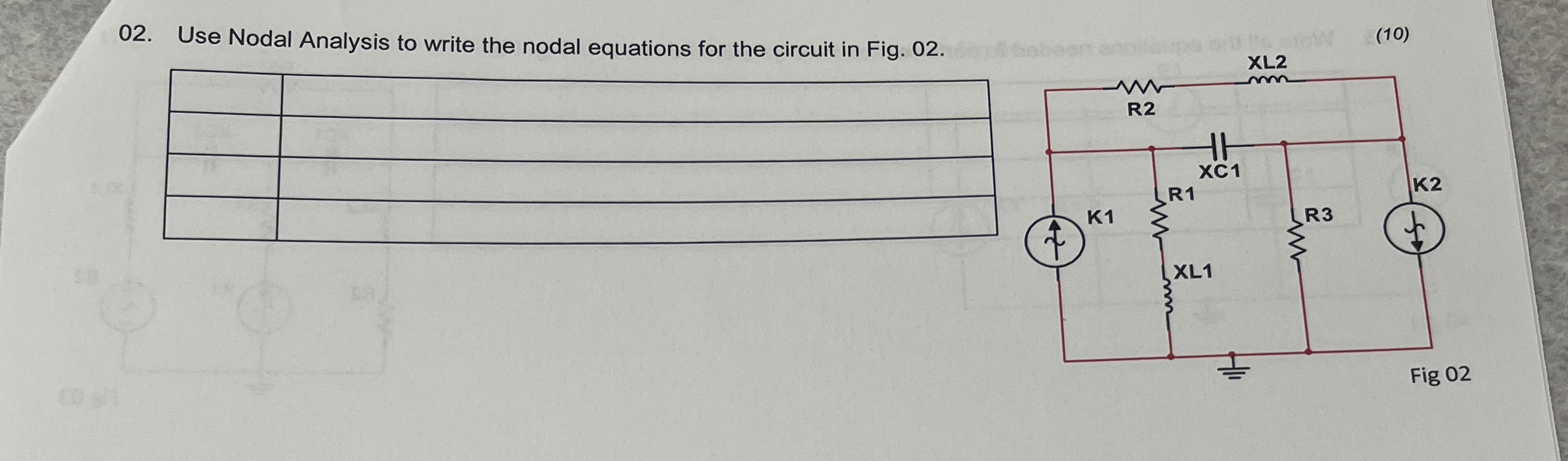 Solved Use Nodal Analysis to write the nodal equations for | Chegg.com