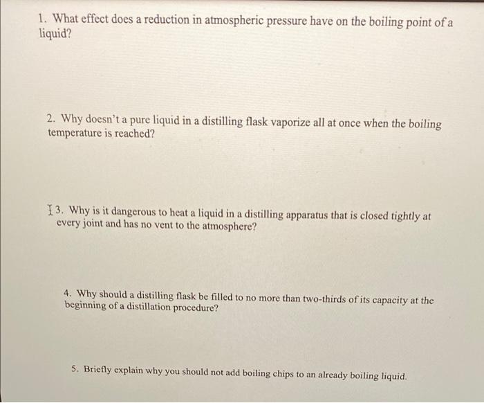 Solved 1. What effect does a reduction in atmospheric | Chegg.com