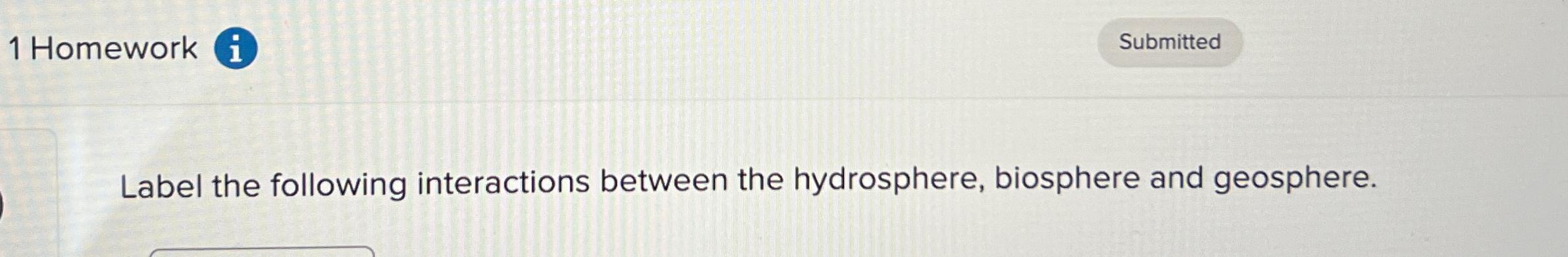 Solved 1 ﻿Homework (iLabel the following interactions | Chegg.com