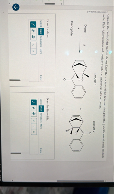 Draw the diene.Draw the | Chegg.com