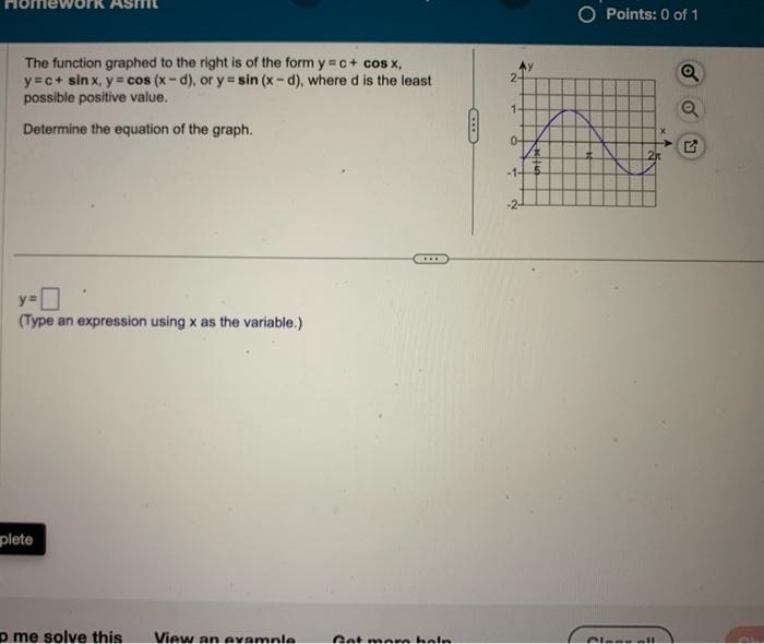 Solved Sketch at least one cycle of the graph of the secant | Chegg.com