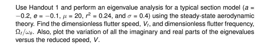 Solved Use Handout 1 and perform an eigenvalue analysis for | Chegg.com