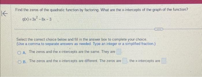 Solved Find the zeros of the quadratic function by | Chegg.com