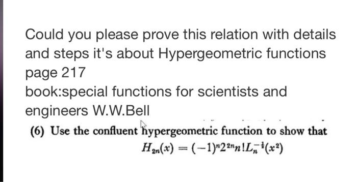 Solved Could you please prove this relation with details and | Chegg.com