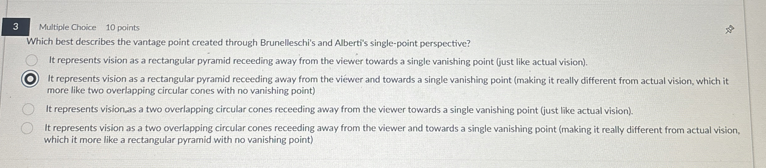 Solved 3Multiple Choice 10 ﻿pointsWhich best describes the | Chegg.com