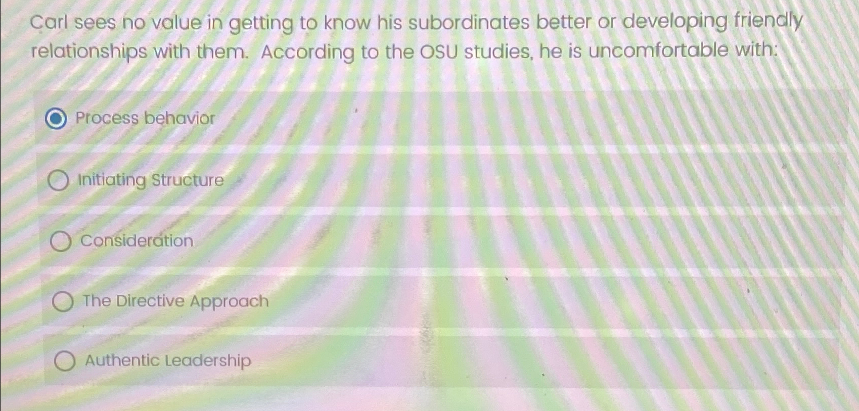 Solved Carl sees no value in getting to know his | Chegg.com