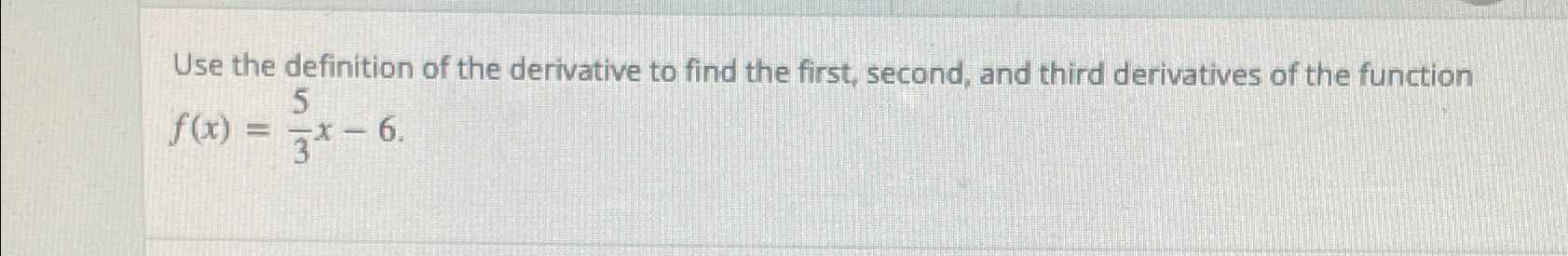 Solved Use the definition of the derivative to find the | Chegg.com