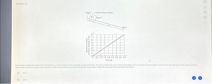 Solved Question 11 B 2.7 s Object X 2.8 B 1-2 M System's | Chegg.com