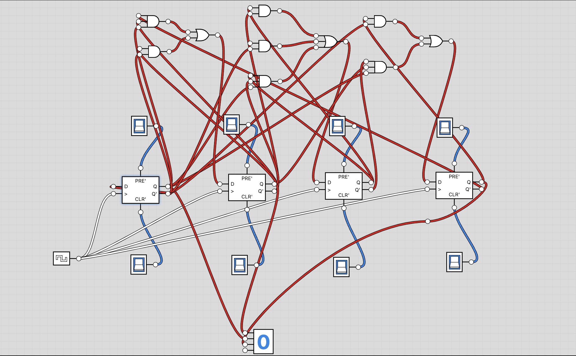 Solved draw the next state logic using logic gates based on | Chegg.com
