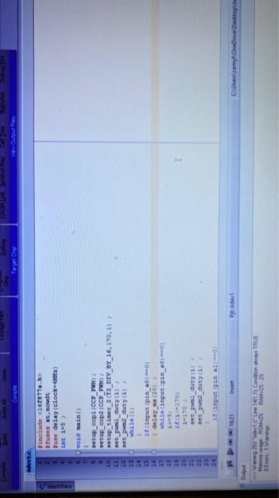 Solved Hinclude e165877a.h? 1fuses x Tt, noudt ture de1ay | Chegg.com
