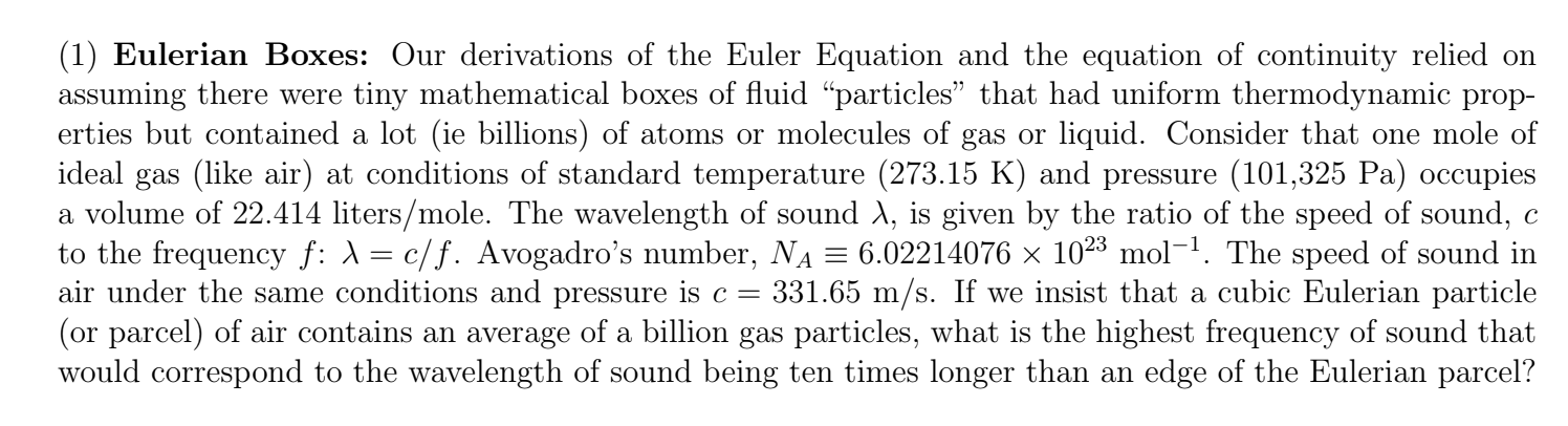 Solved (1) ﻿Eulerian Boxes: Our derivations of the Euler | Chegg.com