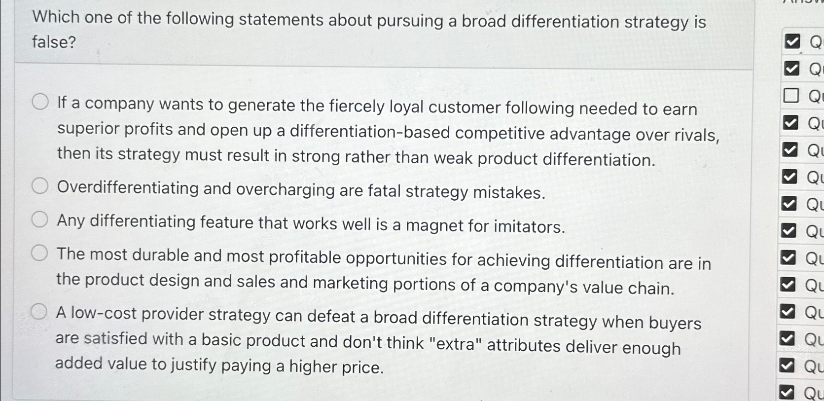 Solved Which one of the following statements about pursuing | Chegg.com