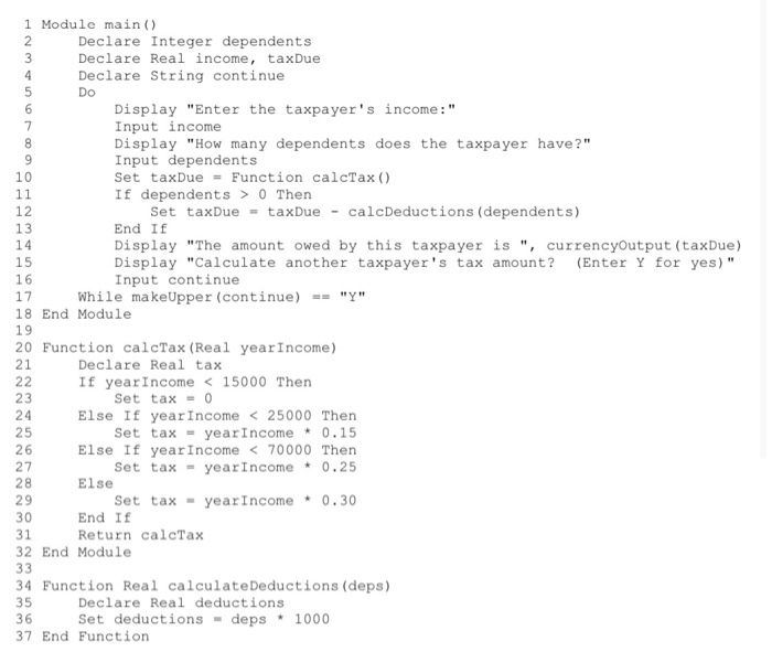 Solved Im Working On A Practice Pseudocode And I Am Unable