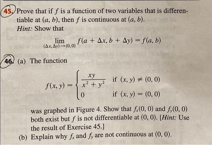 Solved 5. Prove that if f is a function of two variables | Chegg.com Solved 5. Prove that if f is a function of two variables | Chegg.com