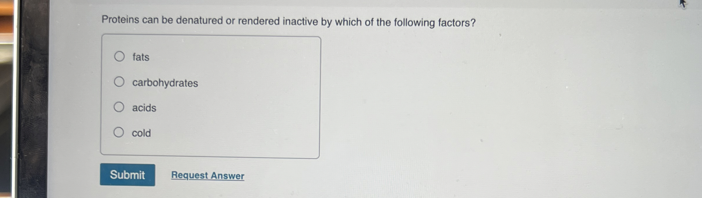 Solved Proteins can be denatured or rendered inactive by | Chegg.com