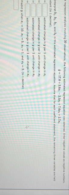 Solved regression analysis involving 30 ﻿observations, the | Chegg.com