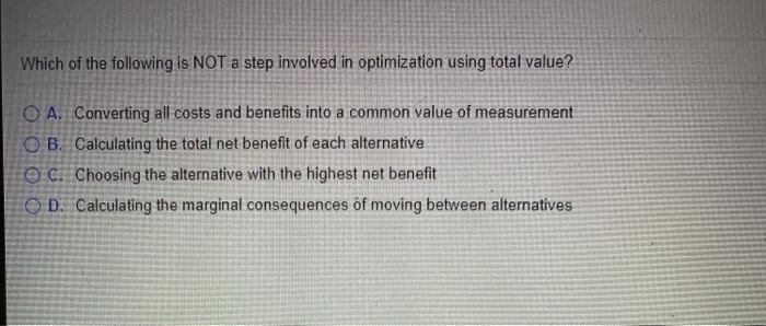 Solved Which of the following is NOT a step involved in | Chegg.com