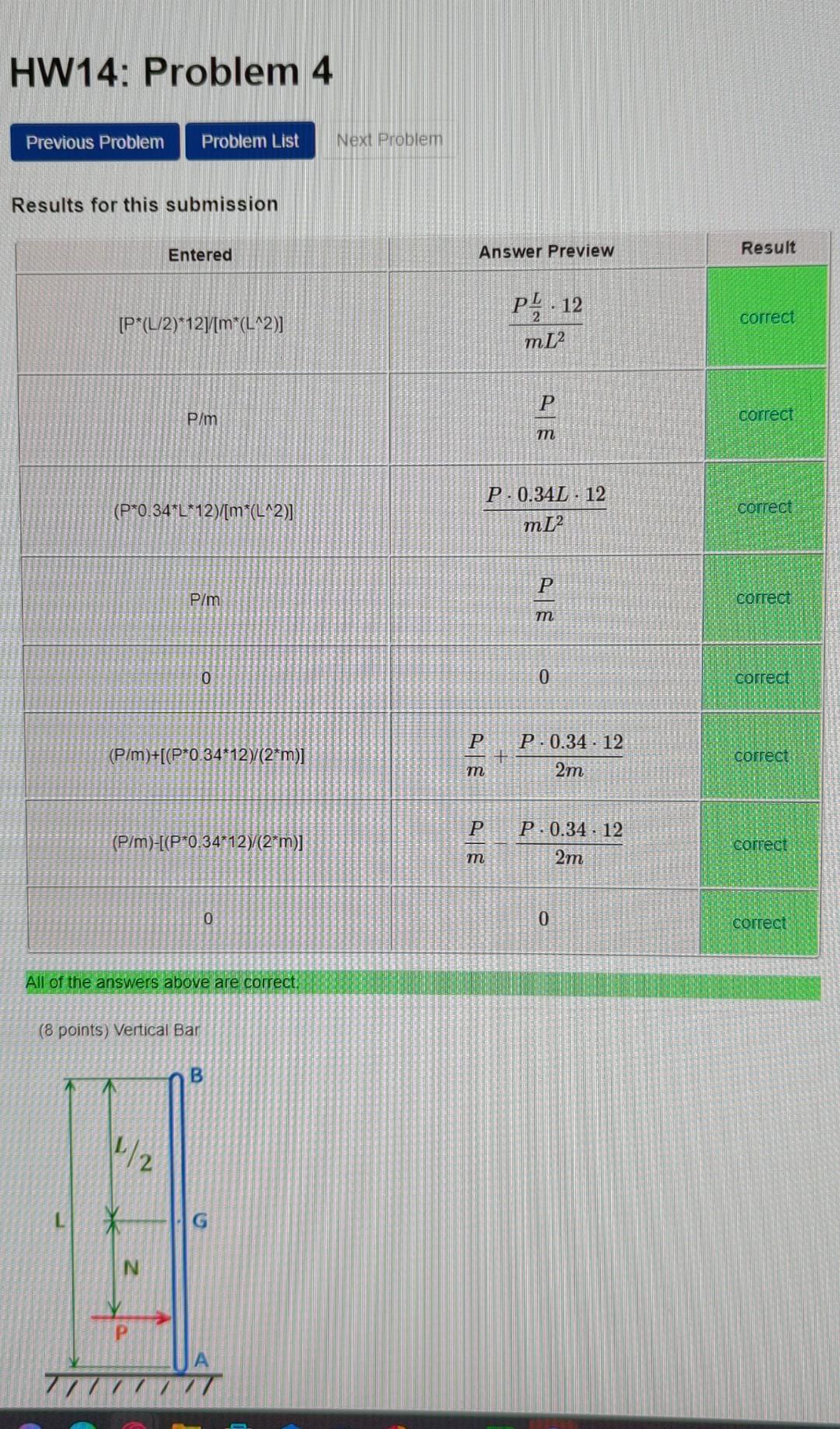 Solved HW14: Problem 4 Previous Problem Problem List Next | Chegg.com