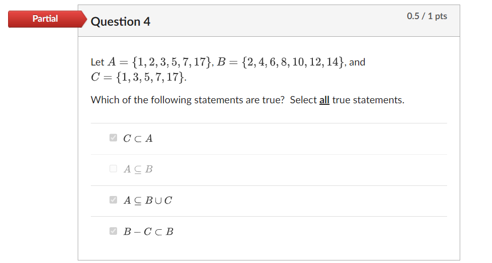 Solved PartialQuestion 40.51 ﻿ptsLet | Chegg.com