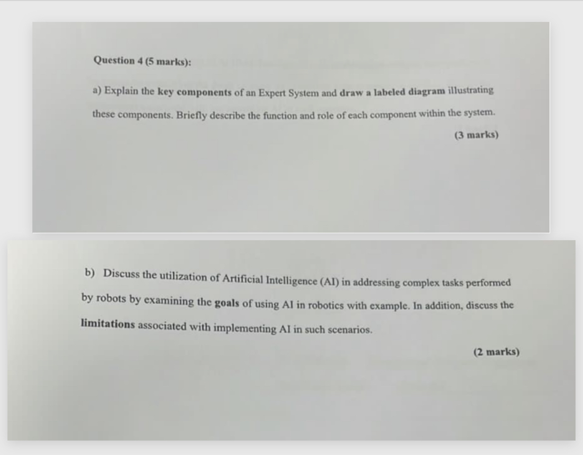 Solved b) ﻿Discuss the utilization of Artificial | Chegg.com