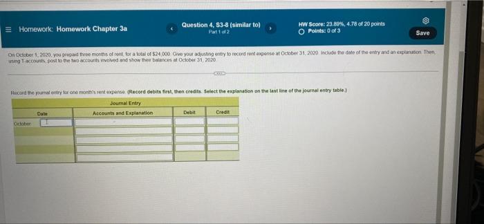 Solved Homework: Homework Chapter 3a Question 4, $3-8 | Chegg.com