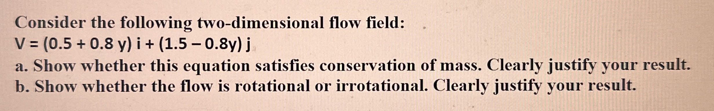 Solved Consider the following two-dimensional flow | Chegg.com