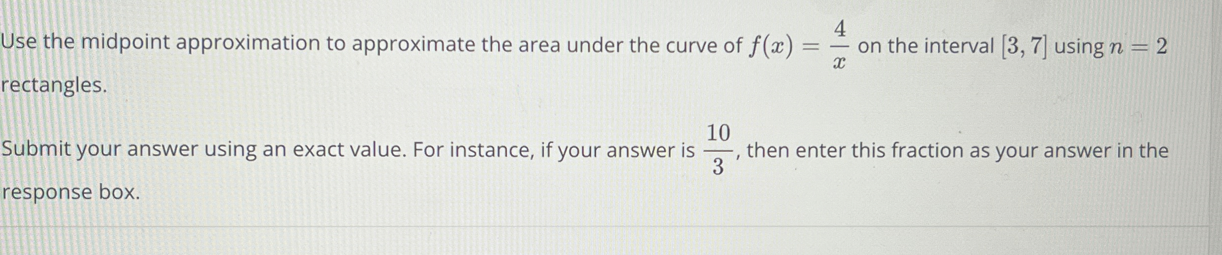 Solved Use the midpoint approximation to approximate the | Chegg.com